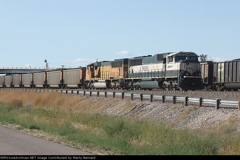 BNSF 9695 With Coal Heading for Fueling Rack